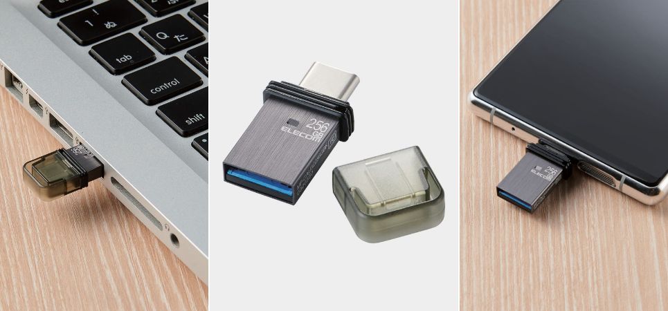 エレコムからUSBメモリー「MF-CAU32256GBK」登場！USB Type-CコネクターとType-Aコネクターを搭載した256GBモデル | onesuite