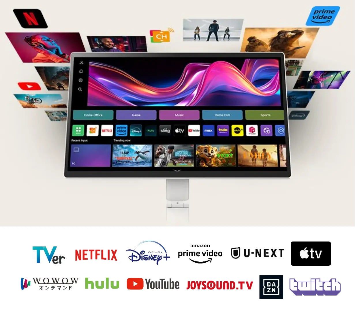 LG Smart Monitor Swing登場。キャスター付きで自在に移動できる4Kタッチスクリーンモニターが5月20日からMakuake ...